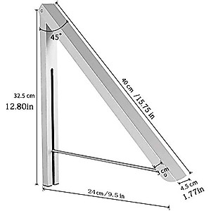 Retractable Clothes Racks - Laundry Hangers Wall Mount - Wall Mounted Folding Clothes Hanger Drying Rack - Waterproof Indoor Outdoor Wall Mounted Clothes Hanger