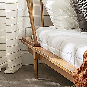 Home Accent Furnishings Queen Modern Wood Spindle Bed - Caramel