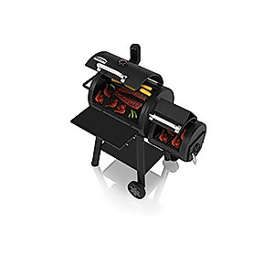 Broil King 955050 Smoke Offset 500 Offset Smoker and Grill, Black