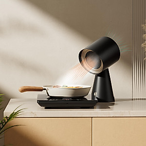 CIARRA Portable Range Hood, Desktop Range Hood with 2 Speed Exhaust Fan, Detachable Aluminum Filter, Large Oil Collection Cup, Portable Kitchen Exhaust Fan for Indoor BBQ, Hot Pot