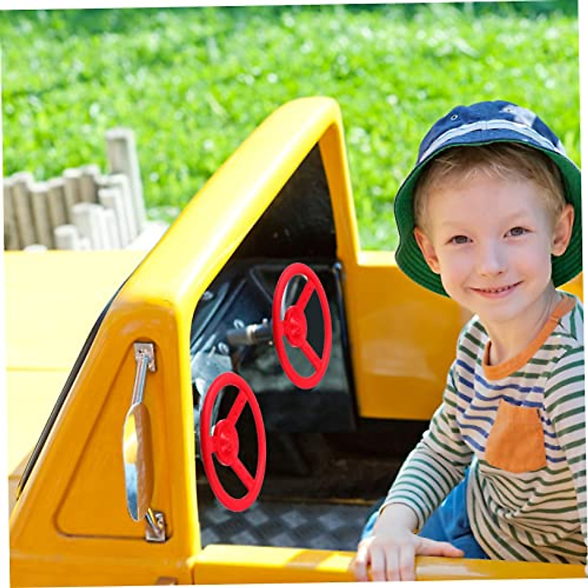 INOOMP Steering Wheel Parts Outdoor Swing Outdoor Play Toys for Kids Round Swing Playground Swing Accessories Wood Backyard Play Set Wheel Park Swing Wheel Replacement Swing Seat Toys