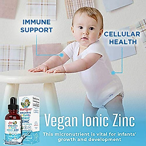 USDA Organic Vitamin D3 & Liquid Ionic Zinc for Infants & Toddlers Bundle by MaryRuth's | Immune Support | Vitamin D3 Supplement | Vegan | Gluten Free | Non-GMO