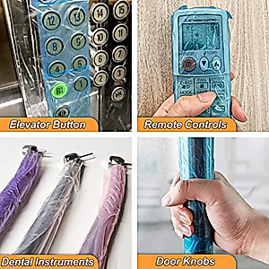 Keedolla Clear Barrier Film Tattoo Plastic Wrap Adhesive Tape Sheets, 4" x 6" Barrier Tape Dental Perforated Sheets Protective PE Film Disposable - 2 Rolls, 1 Roll of 1200 Sheets