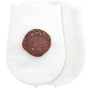 Reusable Sous Vide Bags- 2 Packs - Large Size Food Grade High Temperature Resistant Silicone BPA-free Bags for Sous Vide Cooking-Compatible with Anova, ChefSteps, Kitchen Gizmo, Gramercy Kitchen, Gourmia and All Immersion Circulators