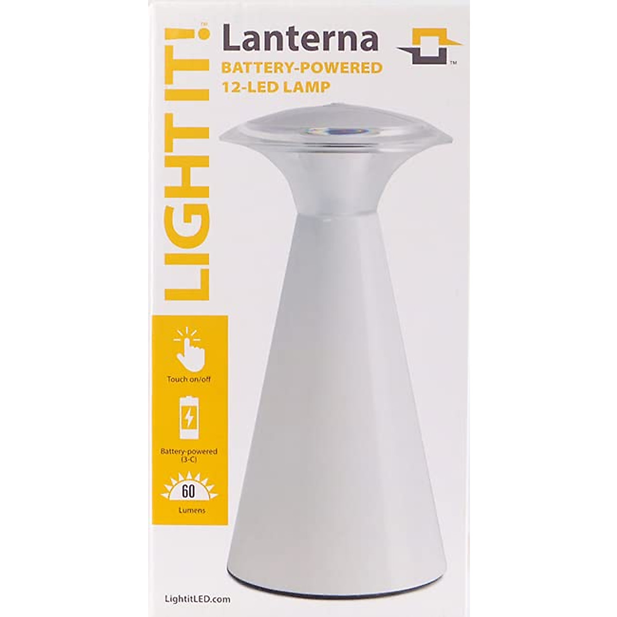 LIGHT IT! by Fulcrum, 24411-108 Lanterna Touch, White, Single Pack