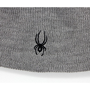 Spyder Wool Blend Beanies Hat for Men & Women | Two Packs with Inner Fleece Lined Headband | Black and Grey | One Size Fit Most