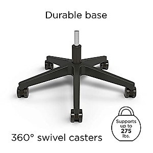 Union & Scale Un59378 Essentials Mesh Back Fabric Task Chair, Black