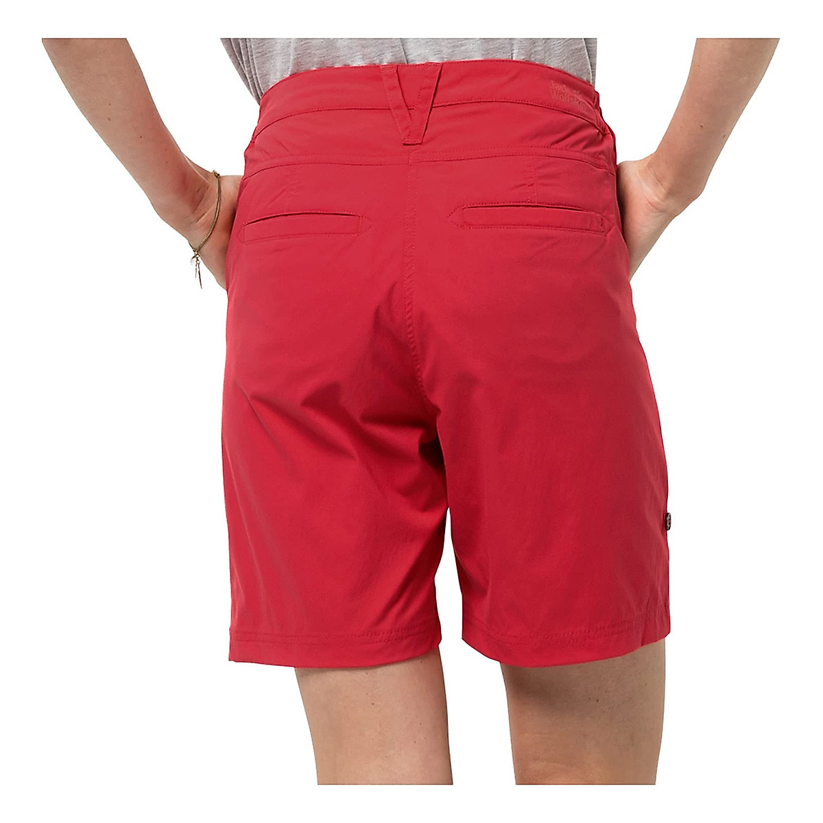 Jack Wolfskin Womens Desert Shorts W, Tulip Red, L Reg