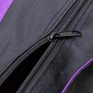 Garneck Yoga Nylon Large Yoga Mat Tote Sling Multi Purpose Shoulder Bag Gym Bag with Yoga Mat Holder for Traveling Shopping Yoga(Purple)