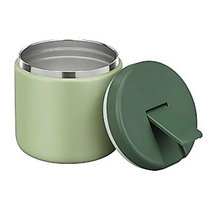 LOHASOK 17oz Soup Thermo for Hot Food Insulated Vacuum Food Jar with Buckle Lid, Stainless Steel Wide Mouth Leak Proof Lunch Container for School Travel Green, FOOD JAR-GREEN-17 OZ