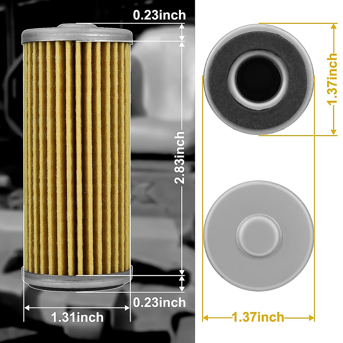 LEFITPA 2 Pack Replacement 604126 Hydraulic Filter for Hustler X-ONE 936237 936245US 936252 936260 936278 936286 936294US 936302 936310 936328 936336 936740 Zero Turn Mower Models