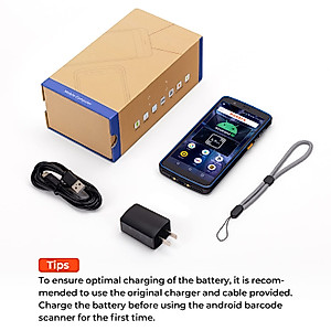 2023 MUNBYN Android Barcode Scanner PDA Inventory Scanner, Android 10, QR 2D 1D Barcode Scanner Reader, 3+32G, Portable Handheld Mobile Computer, IP67 Dual-Band Wi-Fi 4G BT Data Collector for Retail