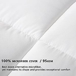 ANALIN Mattress Topper Twin XL Pillowtop Bed Topper Cooling Mattress Pad with Anchor Bands- Extra Thick 2inch