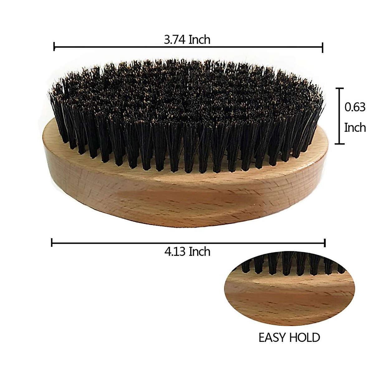 Beard Comb & Beard Brush Set Natural Boar Bristle Brush and Dual Action Pear Wood Comb to Spread Balm or Oil for Growth - Softness Exfoliates Skin Helps Softening and Conditioning
