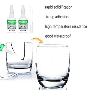 2/3PCS Welding High Strength Oily Glue - Universal Superglue,Mighty Instant Glue for Resin Ceramic Metal Glass (3 PCS)
