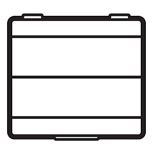 Flambeau Outdoors 550 Large Big Mouth Spinnerbait Box, Fishing Bait and Lure Organizer with anti-corrosion Zerust dividers, Clear