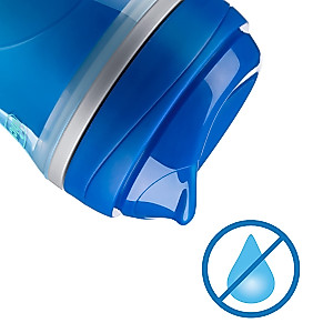 Chicco Double-Wall Insulated Sippy Cup with Bite-Proof Rim Spout and Spill-Free Lid 9oz.| Top-Rack Dishwasher Safe | Easy to Hold Ergonomic Indents | Blue/Teal Ombre, 2pk | 12+ Months