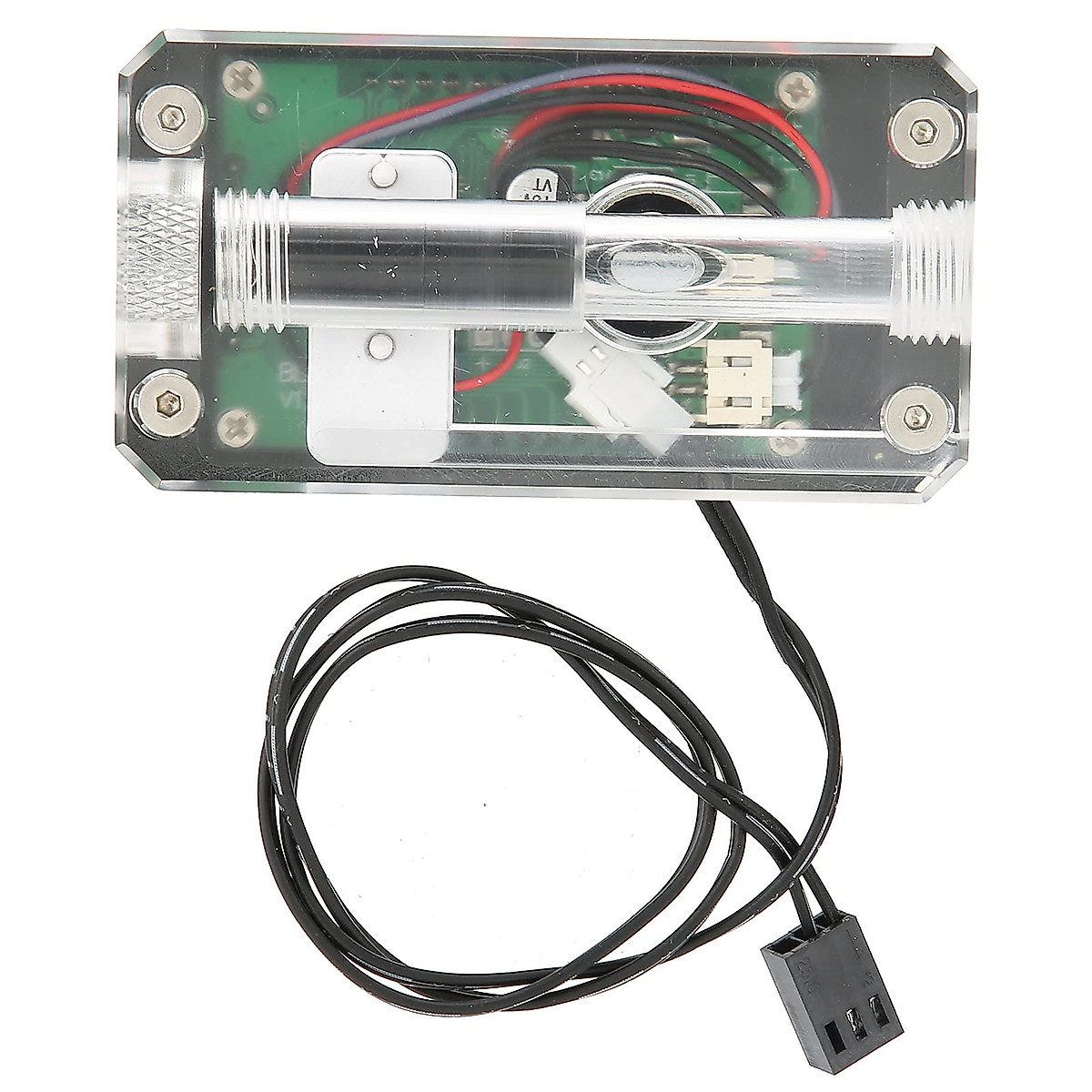 PC Water Cooling Thermometer, Smart LCD Speed Temperature Detect, PC G1/4 Thread Water Cooling System Temperature Meter for Computer Laptop