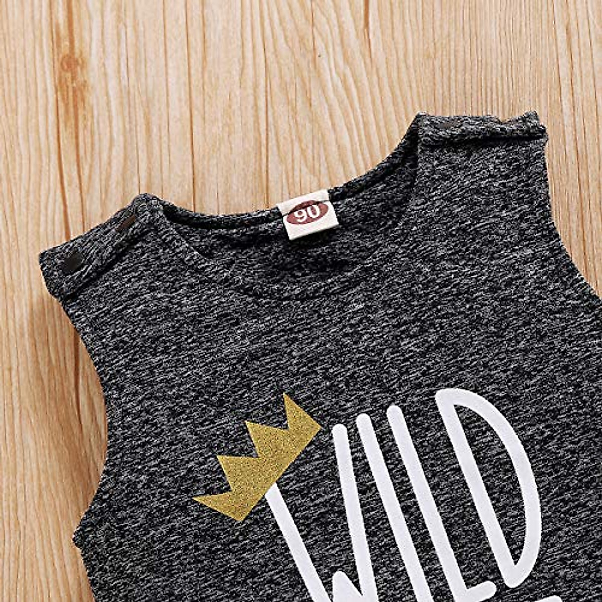 Viworld Wild One Romper Baby Boy 1st Birthday Button Solid Bodysuit One Piece Jumpsuit Outfits Clothes (Autumn & Winter Style, 12-18 Months)