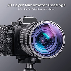 K&F Concept 82mm Clear-Natural Night Filter Light Pollution Reduction Filter for Night Sky/Star (Nano-X Series)