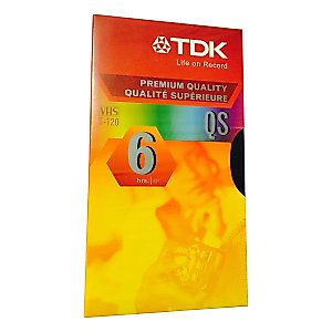 TDK QS VHS Tapes - T-120 6 Hour - 10 Pack of blank VHS Video Cassette Tapes