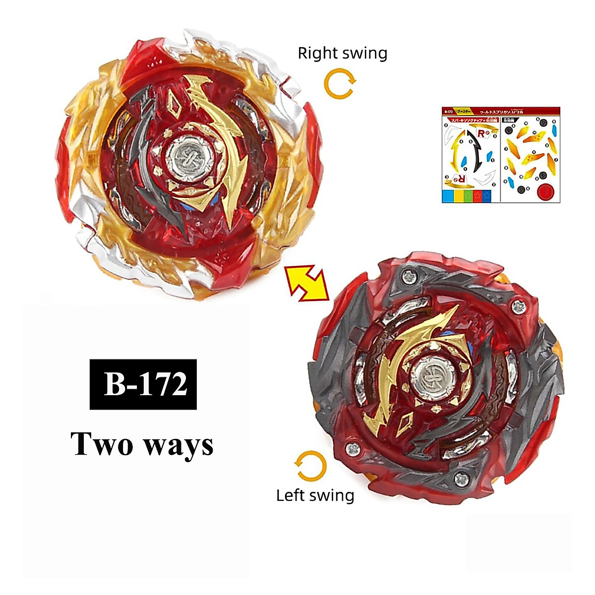 Cxdhzlx Cxdhzlx Battling Spinning Top Set, Gyro Gaming Toys, 8 Burst Gyro with 2 Way Launchers Grip Starter, Combat Battling Game, Burst Battling Stadium, Greats Gift for Children Boys Ages 6 8 10 12+