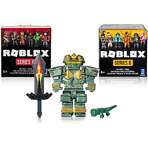 Roblox Celebrity Collection - Fantastic Frontier: Gold Corrupted Knight + Two Mystery Figure Bundle [Includes 3 Exclusive Virtual Items]