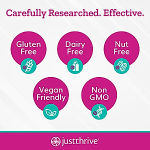 Just Thrive UT123 - Supports Urinary Tract Health for Women - Made with Cranberry, 60 Capsules