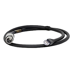 SIRS-E Heavy Duty DMX XLR 3 Pin Female to RJ45 Male 3Ft Cable Adapter for LED Lighting DMX512 Decoders