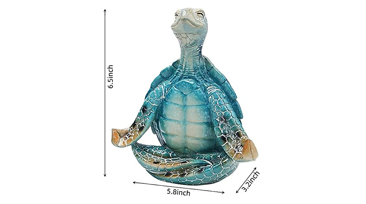 VVGIFTS Sea Turtle Meditation Decor for Home & Office
