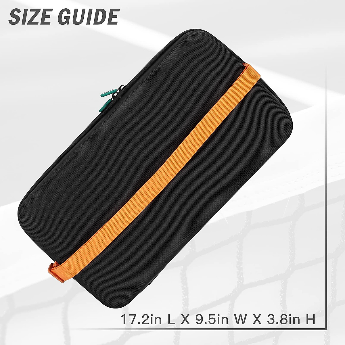 C CALYCO Pickleball Bag Pickleball Sling Cover with Extra Storage Space for Accessories, Adjustable Pickleball Carrying Case for Men & Women Fits 2 Paddle & 4 Balls