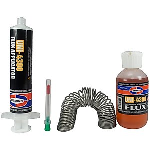 Uniweld P4KD9S Aluminum Soft Solder Kit with Metal Tip Flux Applicator 2 x 3.25 x 1 inches