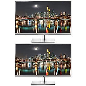 HP Business EliteDisplay E273 27" Screen Full HD LED-Lit Black/Silver Monitor 2-Pack