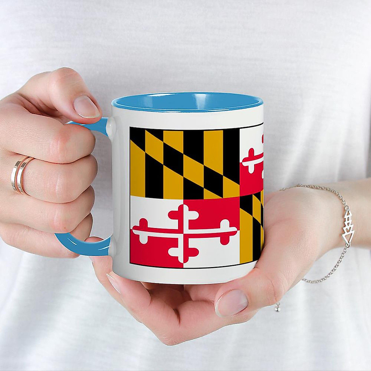 CafePress Maryland Blank Flag Mug Ceramic Coffee Mug, Tea Cup 11 oz