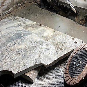 Concrete Grinding Cup Wheel 7" Ceramic Diamond Cup Wheel for Floor Grinding, Fits 5/8"-11 Arbor Angle Grinder, 200# Medium