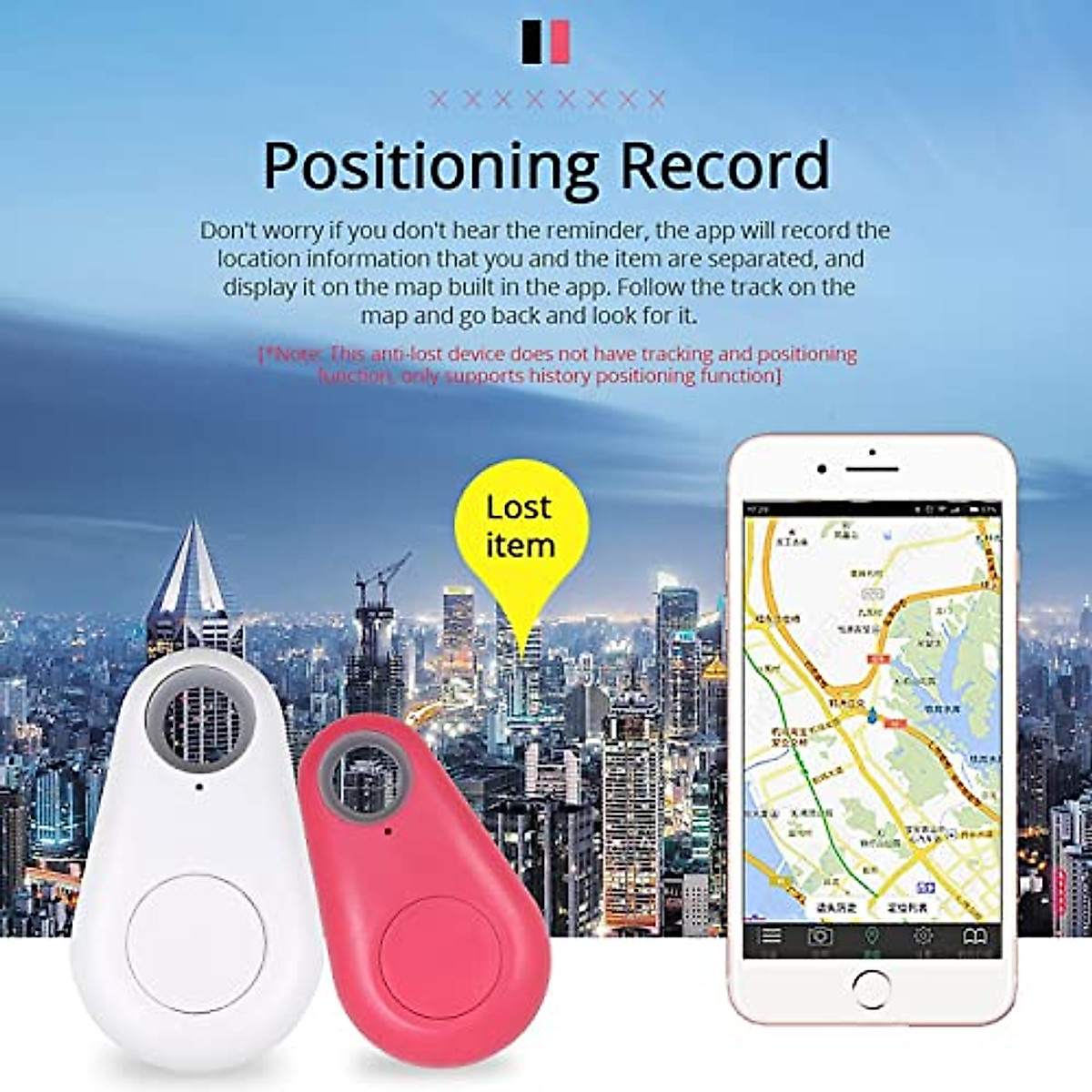 Smart Key Finder Locator Wireless Anti Lost Alarm Sensor Device for Kids Car Wallet Pets Luggage Phone Selfie Shutter Alarm Reminder APP Control