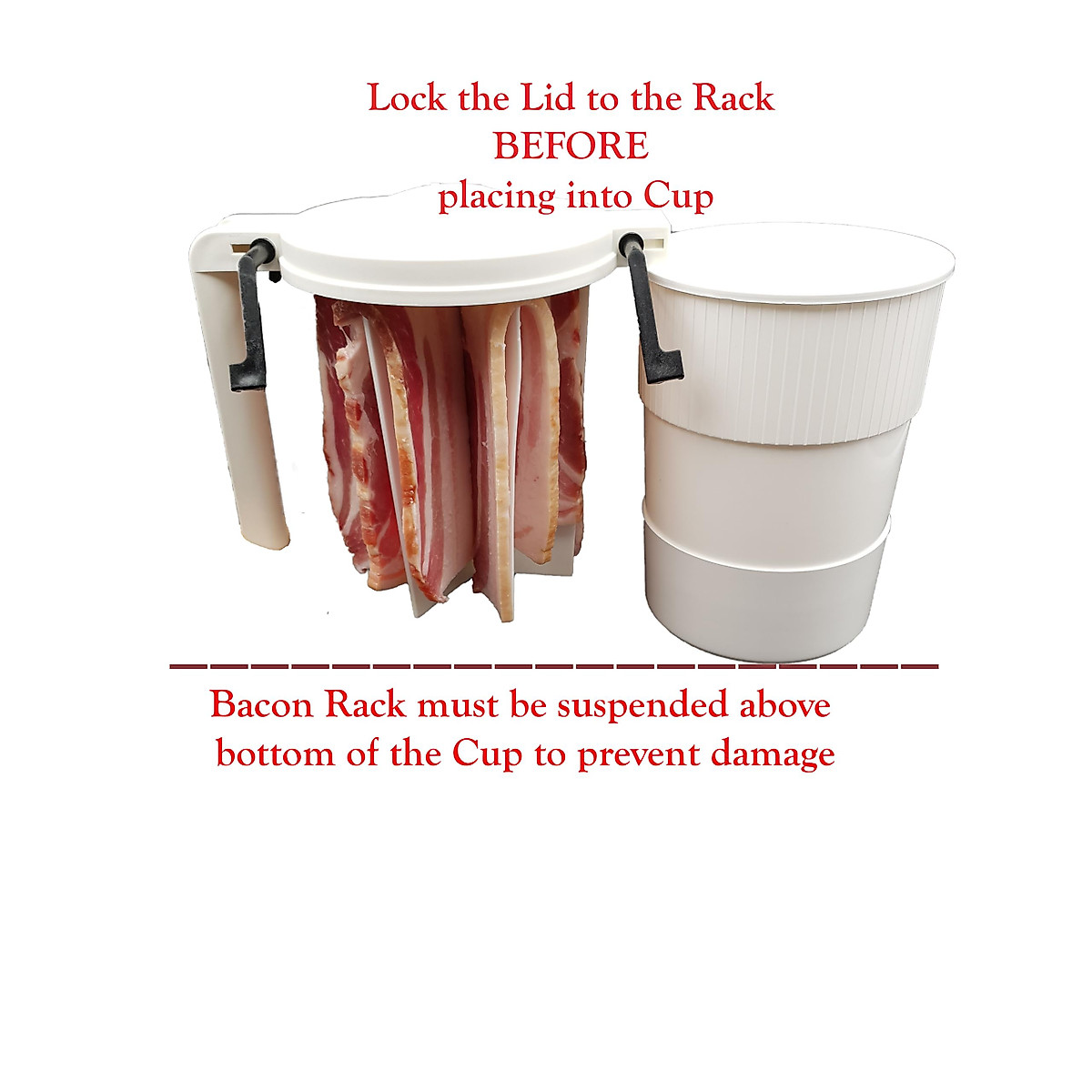 Stress Free Bacon in A Stress Filled World!! Wow Bacon Microwave Cooker New P10 Model! No Splatter or Mess! Over 2,000 Amazon reviews 4+ / 5 Quality USA Manufacturing and Wow Customer Service!