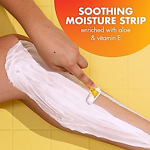 BIC Soleil Smooth Women's Disposable Razors, 3 Blades With Moisture Strip For a Silky Smooth Shave, 4 Count (Pack of 6) (24 Razors)