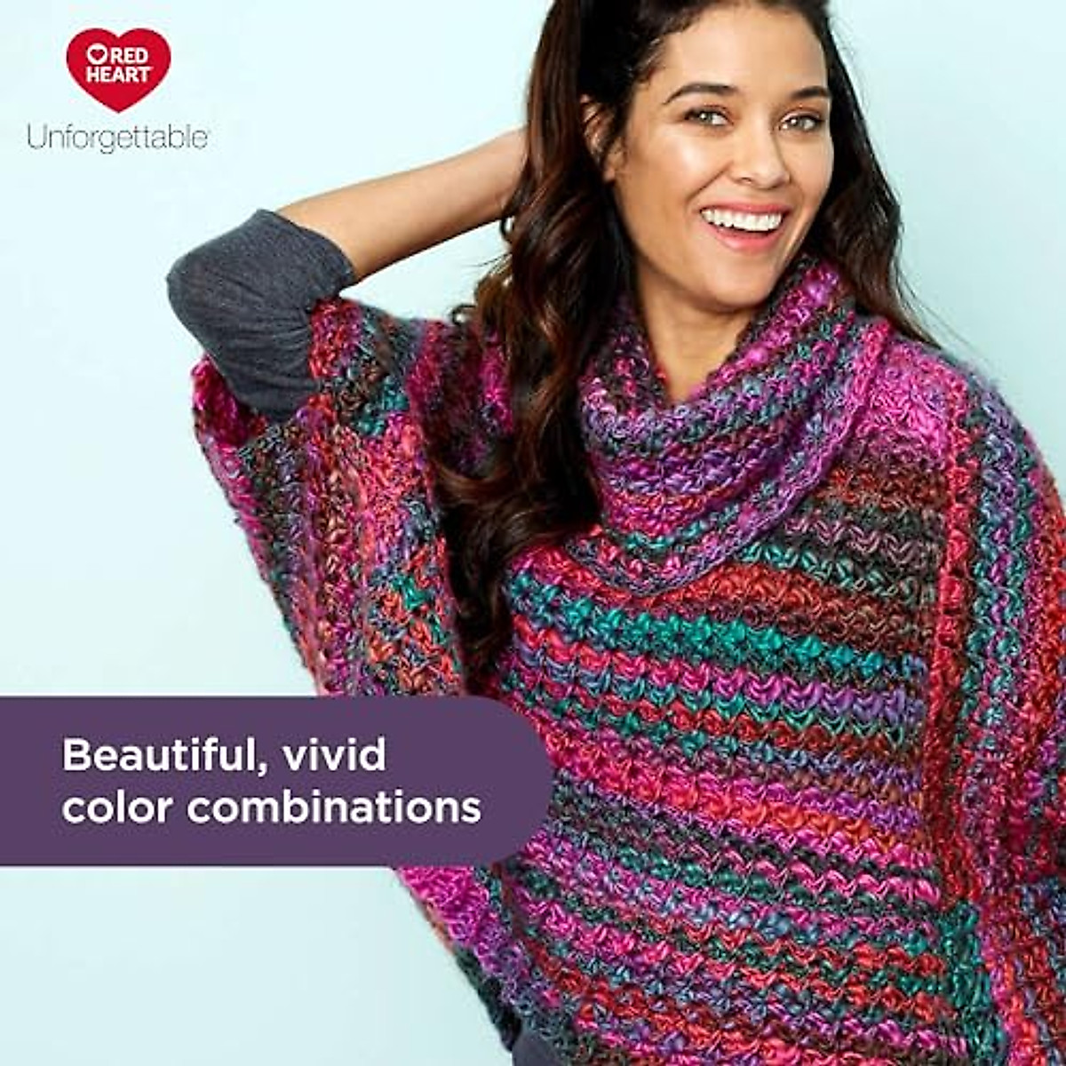 Red Heart Boutique Unforgettable Gotham Yarn - 3 Pack of 100g/3.5oz - Acrylic - 4 Medium (Worsted) - 270 Yards - Knitting/Crochet