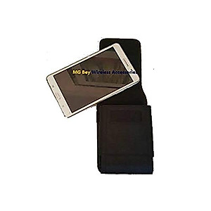 Mgbca Nylon, Tablet Sleeve Pouch, Extended Vertical Black Holster Pouch Case W/Fixed Belt Clip fits Amazon Kindle Fire 6.0 Inch 4th Gen Tablet