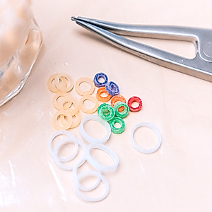 JMU Orthodontic Elastics 3/16 Medium, 500 pack Intraoral Rubber Bands Latex Free Dental Rubber Bands Made in USA