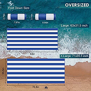 DARCHEN Microfiber Beach Towels Oversize Quick Dry Towel [1 or 4 Pack] - Travel Beach Towel for Swimming Pool, Sand Free Towel(Extra Large XL 70x35, Large 63x32) for Kids Adult, Compact Lightweight
