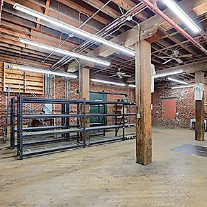 ANTLUX 8FT LED Shop Lights for Garage 8 Foot Linear Strip Light, 72W 8000LM, 5000K, Workshop Warehouse Ceiling Lighting Fixtures with on/Off Switch, Plug in, 8’ Fluorescent Tube Replacement, 4 Pack