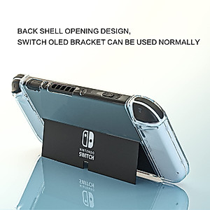 Upgraded Switch OLED Clear Case, Switch OLED Protective Case, Switch OLED Hard Case - Switch OLED Accessories