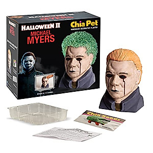 Chia Pet Michael Myers with Seed Pack, Decorative Pottery Planter, Easy to Do and Fun to Grow, Novelty Gift, Perfect for Any Occasion