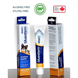 Dog Toothpaste : Chicken Flavor Tooth Paste for Dogs & Cats. Teeth Brushing Cleaner Pet Breath Freshener Oral Care Dental Cleaning Kit. Tartar & Plaque Remover Brushes