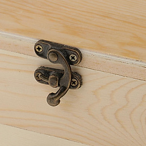 MonkeyJack 2 Tiers Plain Unpainted Wooden Jewelry Box Organizer Storage Container Unfinished Drawer Case DIY Crafts