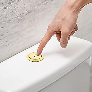 Toilet Valve Flusher Replacement Kit: 2PCS Dual Push Flushing Toilet Tank Buttons with Thread Diameter Toilet Tank Replacement Kit - Dual Flush Toilet Button