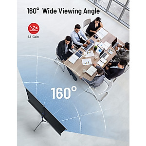 HYZ Projector Screen 120 inch 4K HD with Wrinkle-Free Design & 120 inch Portable Indoor Outdoor Projection Screen 16:9 4K HD Wrinkle-Free Foldable Movie Screen