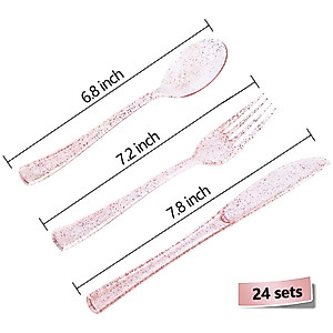 168pcs 50th Birthday Decorations-50th Birthday Plates and Napkins Party Supplies for Women 50th Birthday Party Decorations, Serves 24